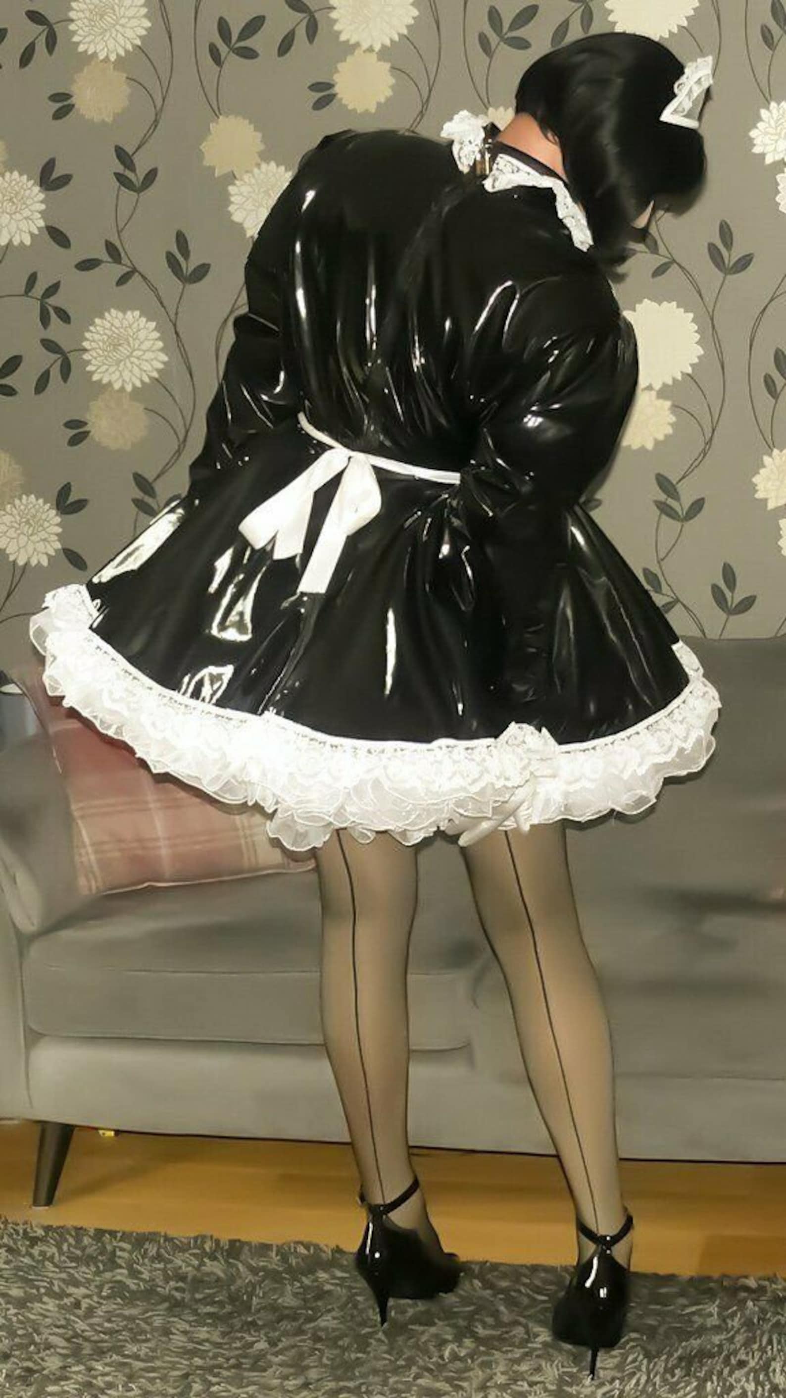 Lockable & Escape Proof PVC French Maids Uniform - Etsy