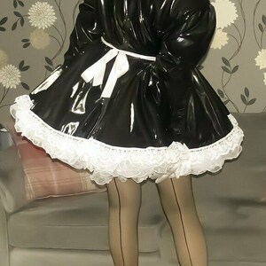 Lockable & Escape Proof PVC French Maids Uniform - Etsy