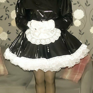 Lockable & Escape Proof PVC French Maids Uniform - Etsy