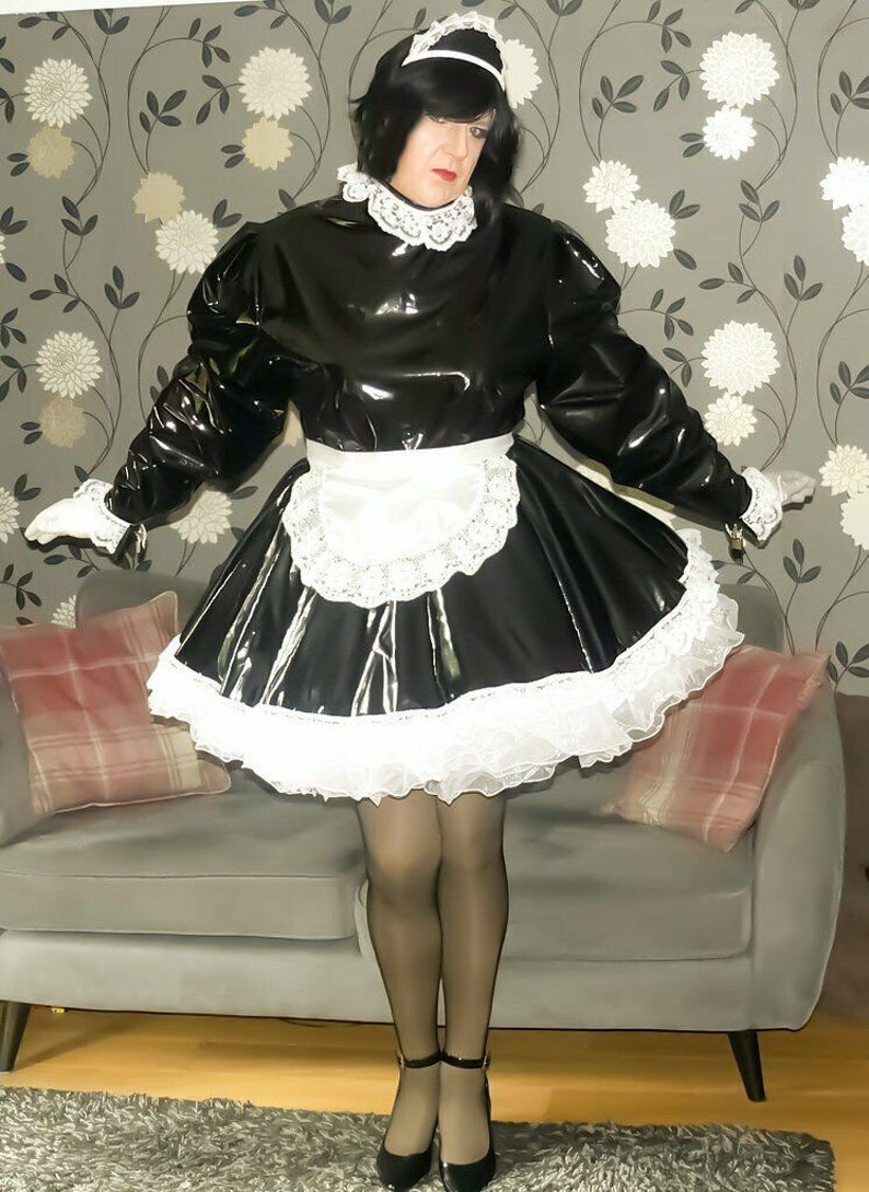 Lockable & Escape Proof PVC French Maids Uniform - Etsy