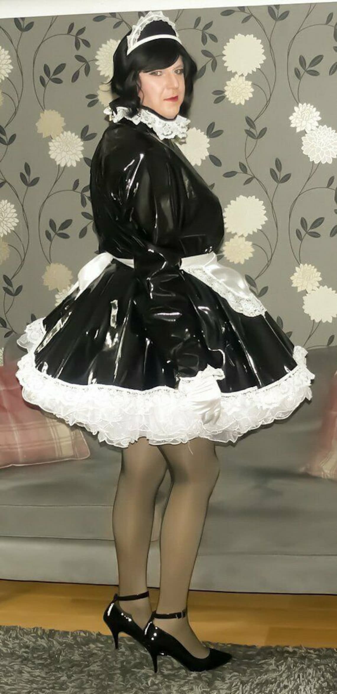 Lockable & Escape Proof PVC French Maids Uniform - Etsy