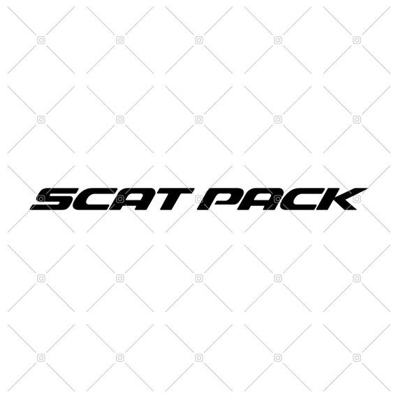 Scat Pack Font Logo Vector | Etsy