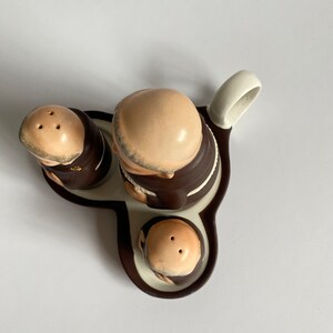 Vintage Condiment Set Friar Tuck Monks Made in Germany by Goebel AS IS ...