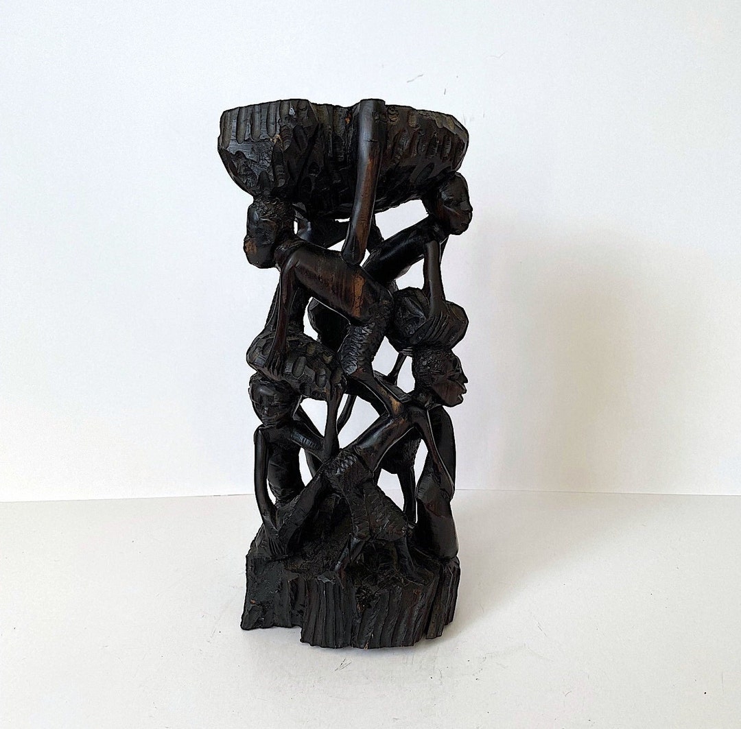 Makonde "family Tree of Life” Tribal Ebony Sculpture Vintage - Etsy