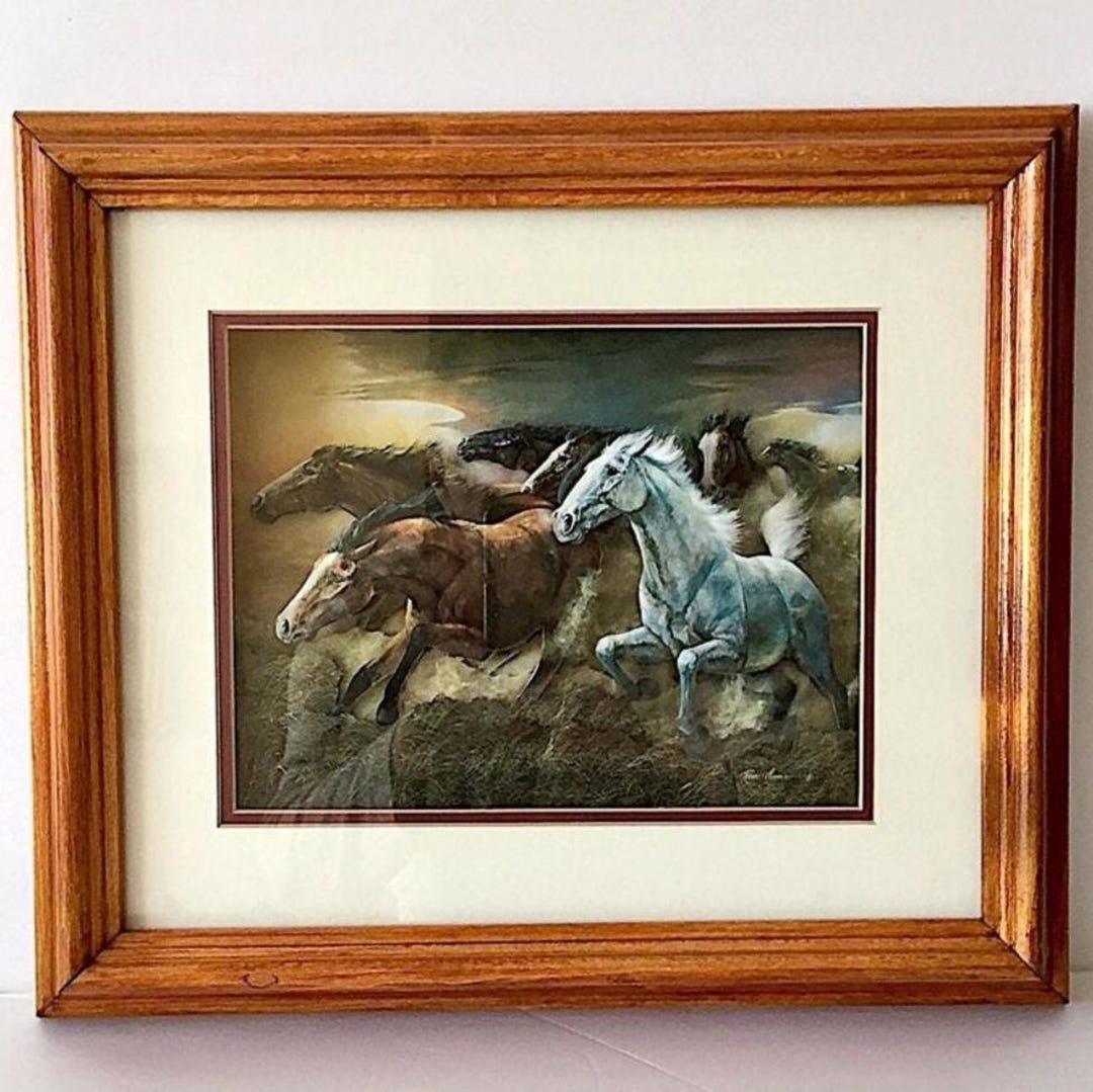 Vintage Galloping Horses Shadow Box: 3D Print, by Ruane Manning - Etsy