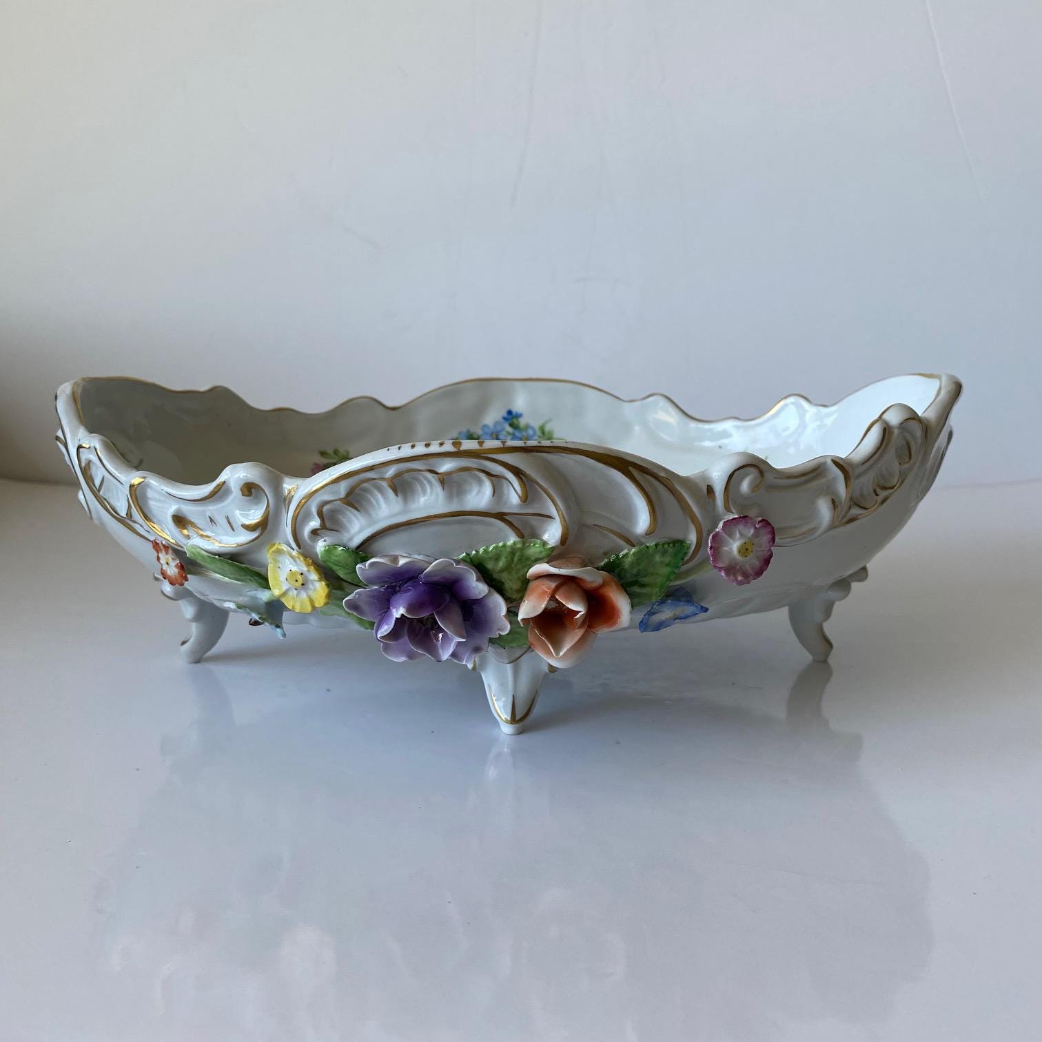 Antique Dresden Porcelain Centrepiece: Rococo Style, Made in Germany ...