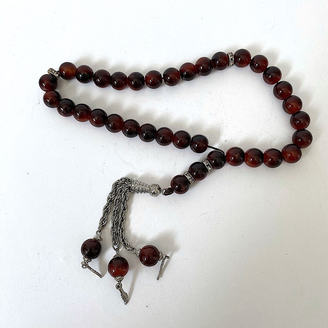 Turkish Tesbih Islamic Bakelite 33 Prayer Beads - Etsy