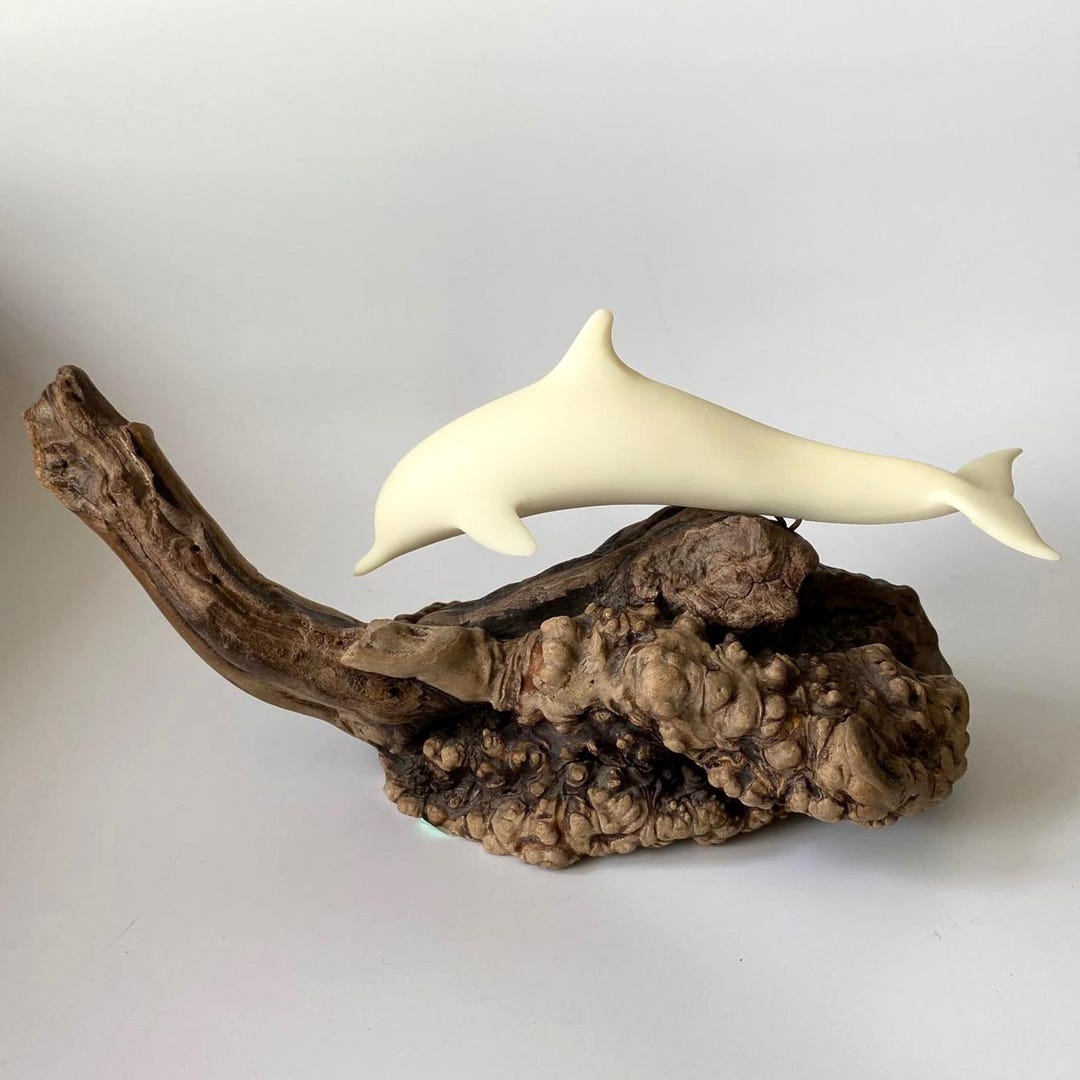 Vintage John Perry Dolphin Sculpture: Large, Signed, Collectible - Etsy
