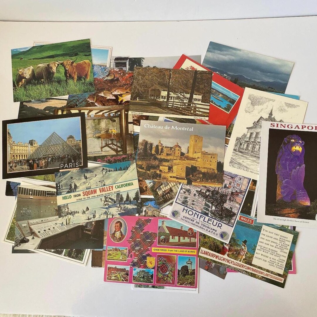200+ Vintage Postcards Random Collection Dating From 1930s-1980s - Etsy