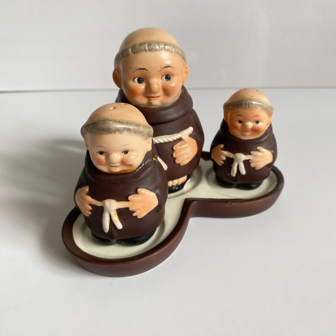 Goebel Friar Tuck Monks Condiment Set Vintage - Etsy