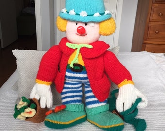 Knitted Clown - Etsy