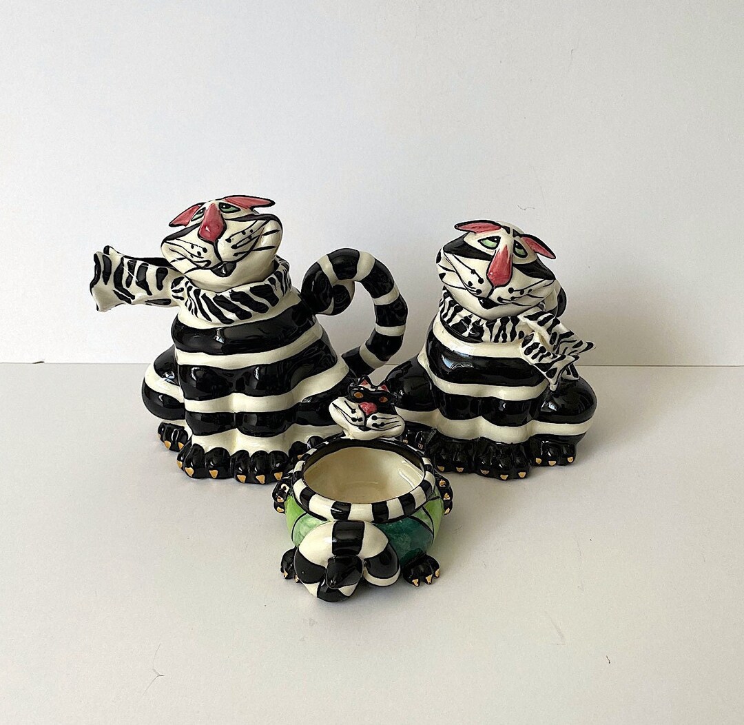 SWAK Cat 3 Pieces Tea Set Character Collectibles 2003 Vintage - Etsy