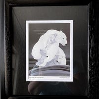 Mother Bear and Cub by Joe Wilson Salish Artist 6"x9" Art Card - Etsy