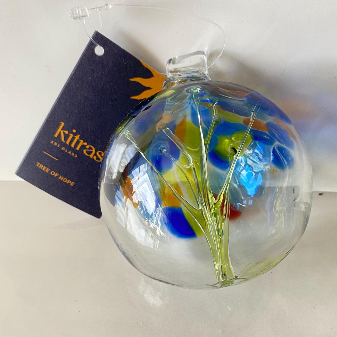 Art Glass Ball by KITRAS tree of Life Handblown in Canada - Etsy