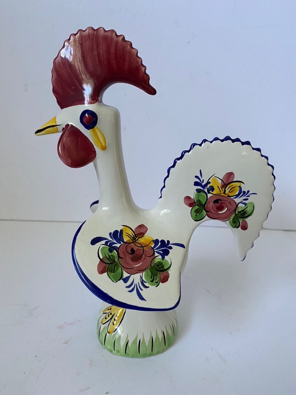 Iconic Portuguese Good Luck Rooster Hand Painted Florals - Etsy