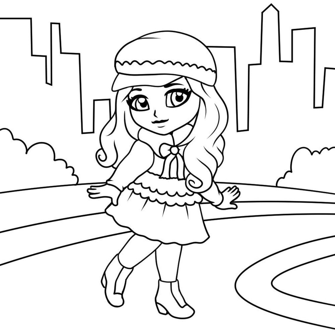 Dolls Coloring Book [digital] Instant Download - Etsy