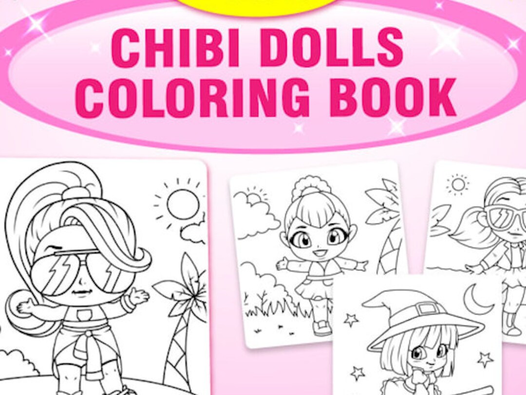 Chibi Dolls Coloring Book [digital] Instant Download - Etsy