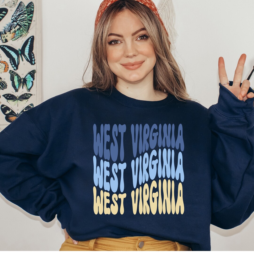 West Virginia State Retro West Virginia Sweatshirt Trendy - Etsy