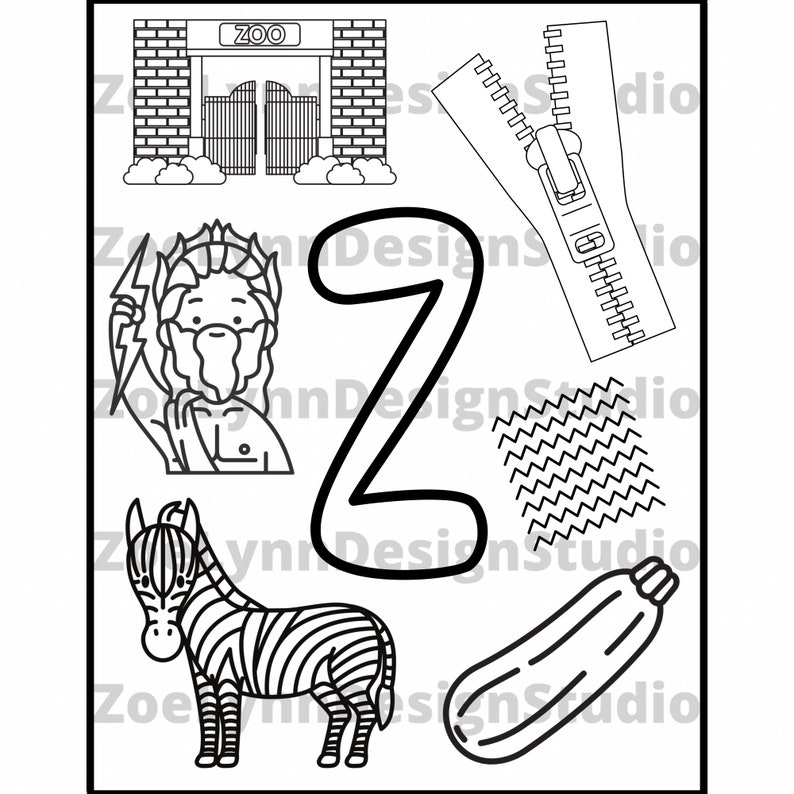 Printable Alphabet Coloring Pages, Alphabet Coloring Book, Alphabet ...