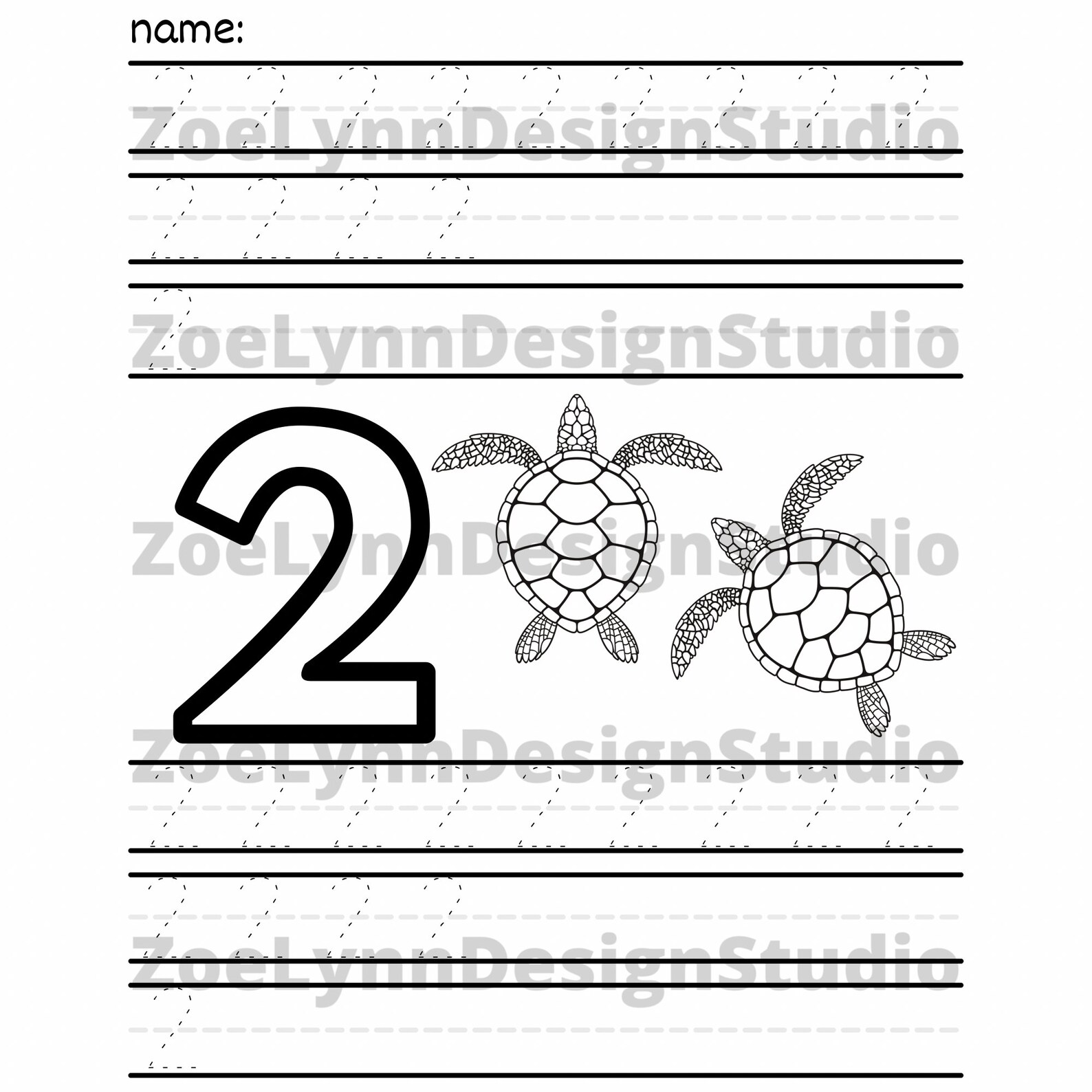 Printable Number Handwriting Worksheets, Number Tracing, Early Stages ...