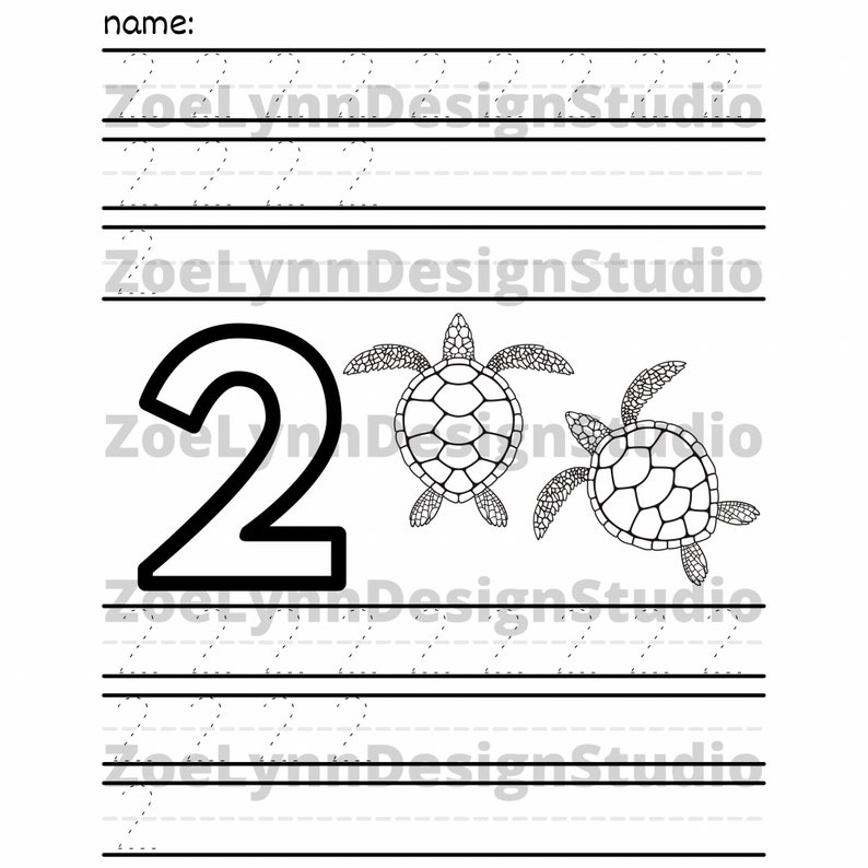 Printable Number Handwriting Worksheets, Number Tracing, Early Stages ...