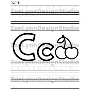 Printable Alphabet Handwriting Worksheets, Alphabet Letter Tracing ...