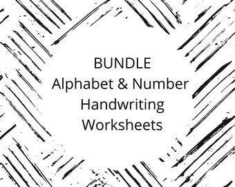 Printable Children Animals and Letters Practice (Instant Download) - Etsy