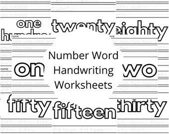 Printable Number Handwriting Worksheets, Number Tracing, Early Stages ...
