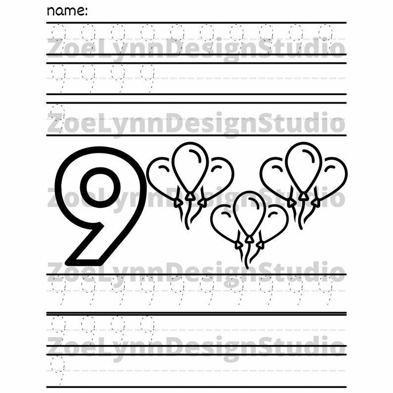 Printable Number Handwriting Worksheets, Number Tracing, Early Stages ...