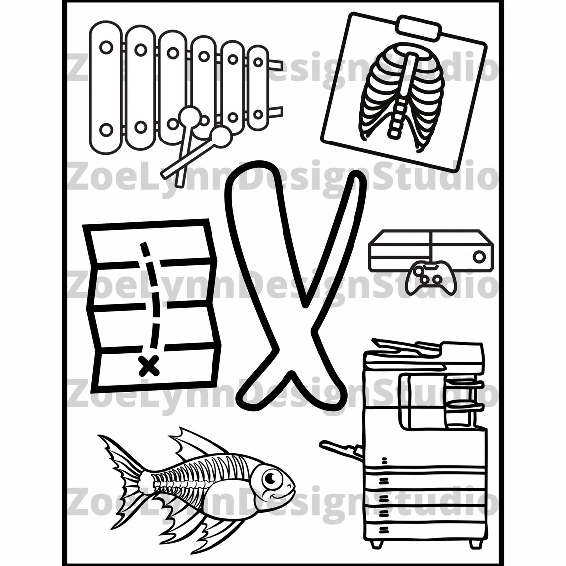 Printable Alphabet Coloring Pages, Alphabet Coloring Book, Alphabet ...