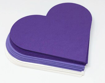 Purple Paper Heart - Etsy