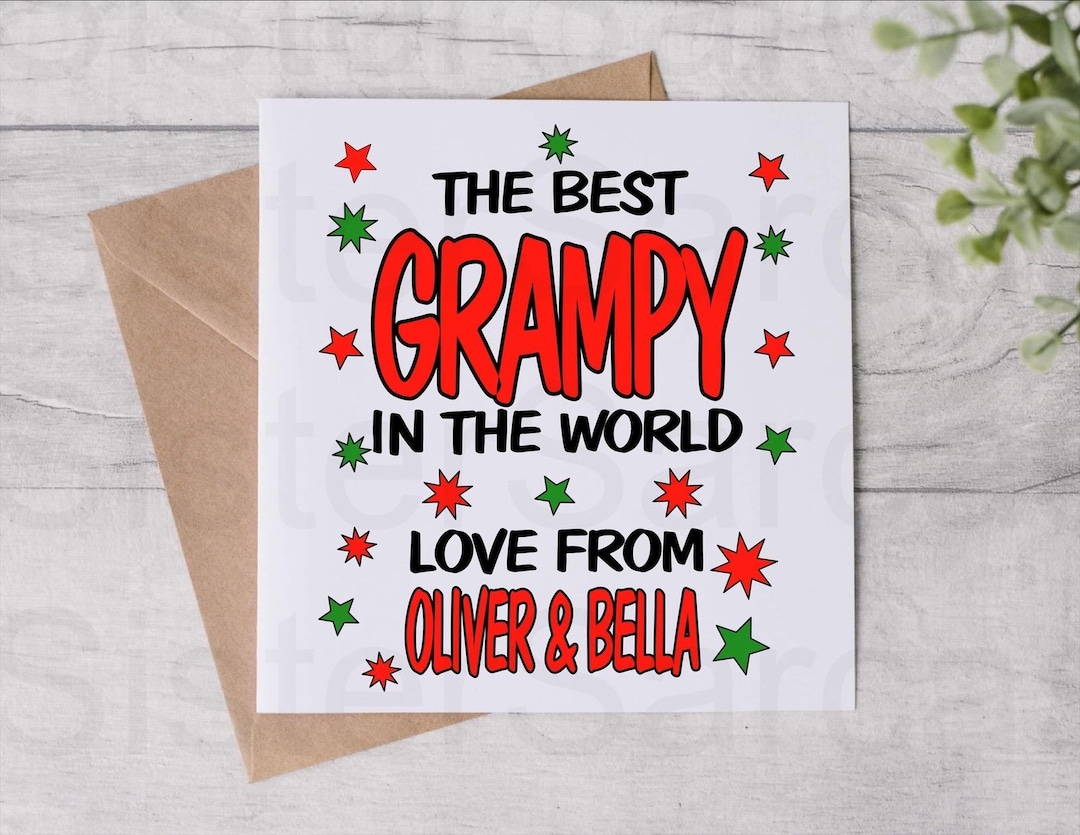 Best Grampy in the World - Father’s Day Card - Birthday Card - Funny ...