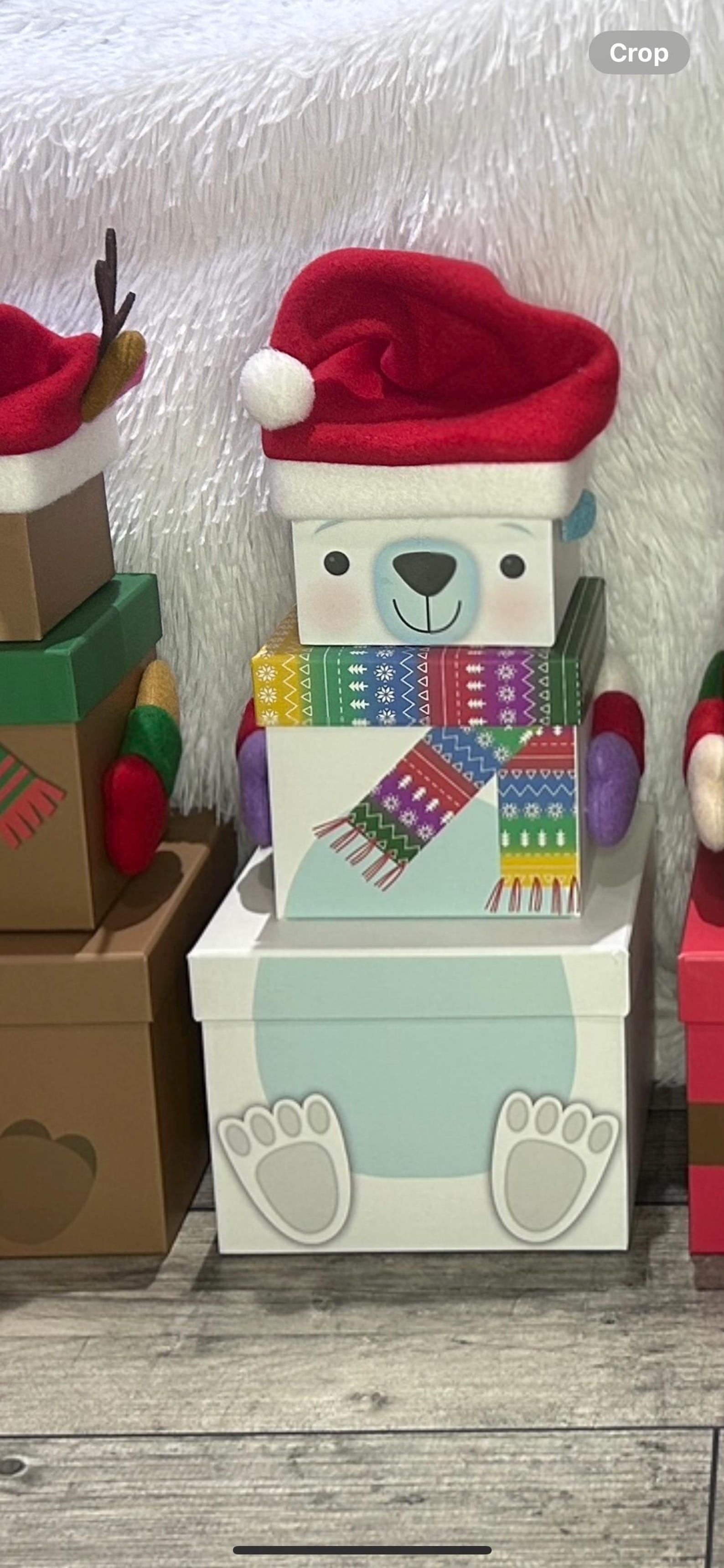 Christmas Personalised Customised Stacking Gift Boxes | Reindeer Santa ...