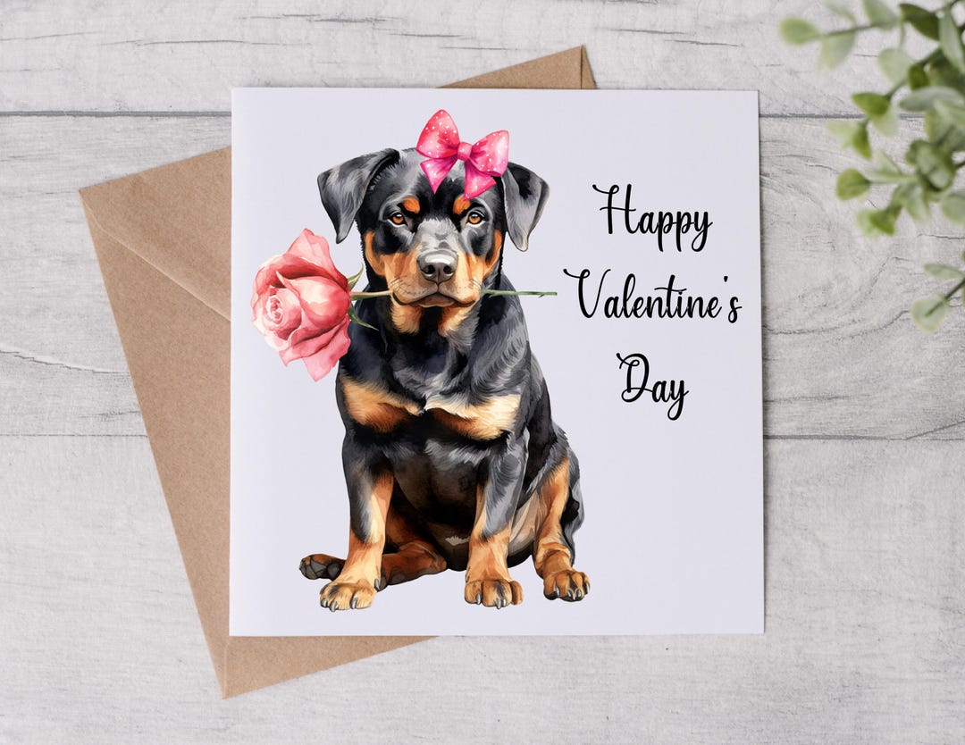 From the Dog Valentine’s Day Card - Dog Mum Card - Valentine’s Day Card ...