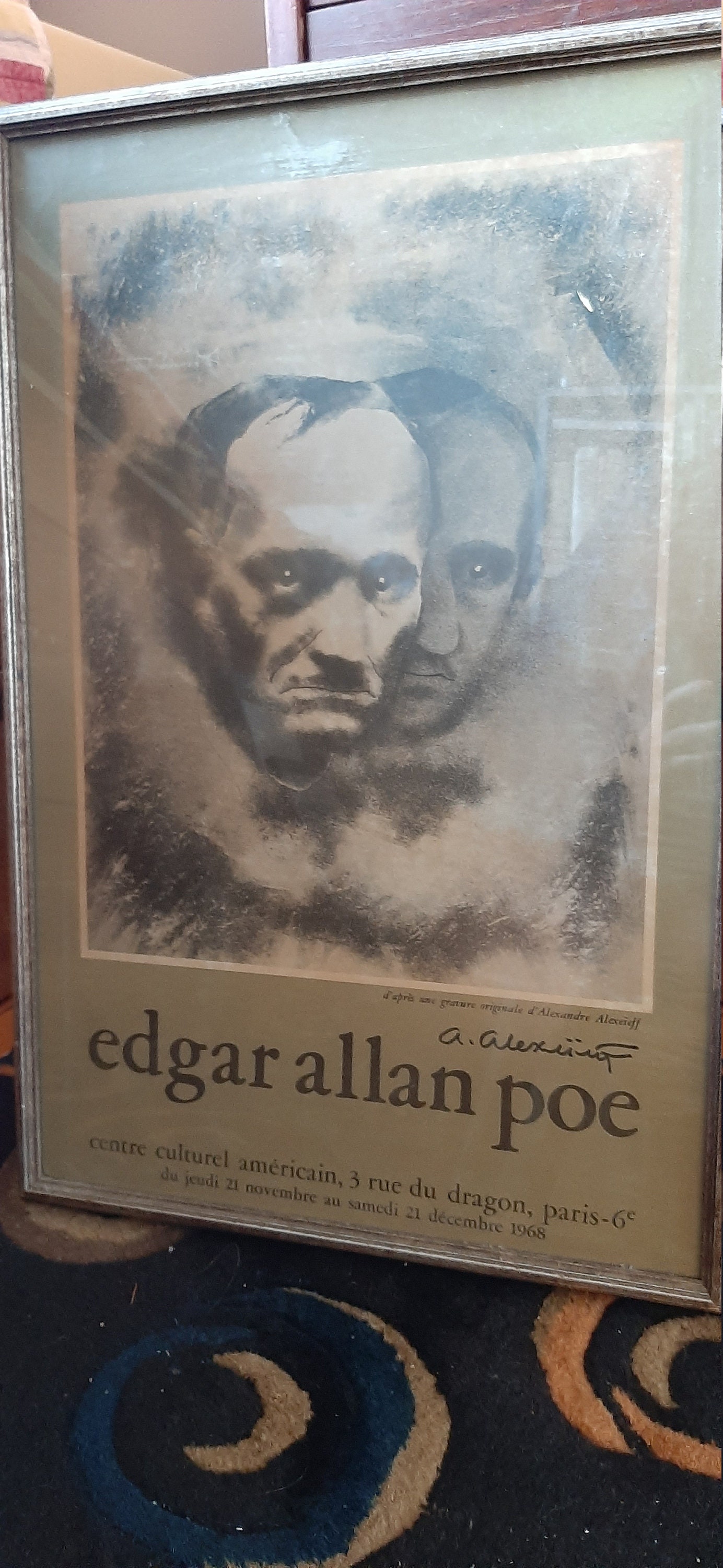 Edgar Allen Poe Poster Signed - Etsy