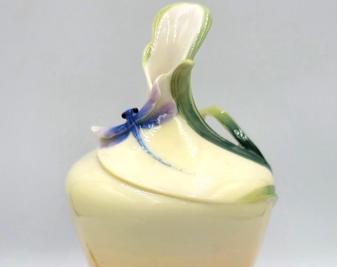 Vintage Franz Porcelain Dragonfly Vase.signed by the Artist ...