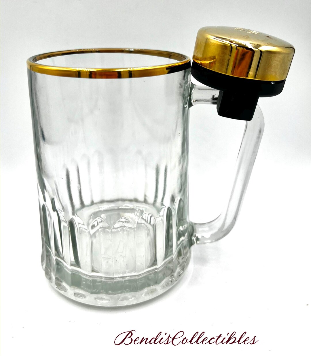 Vintage Irish Bell Ringing Glass Beer Stein: Tudor Dema England Mug - Etsy