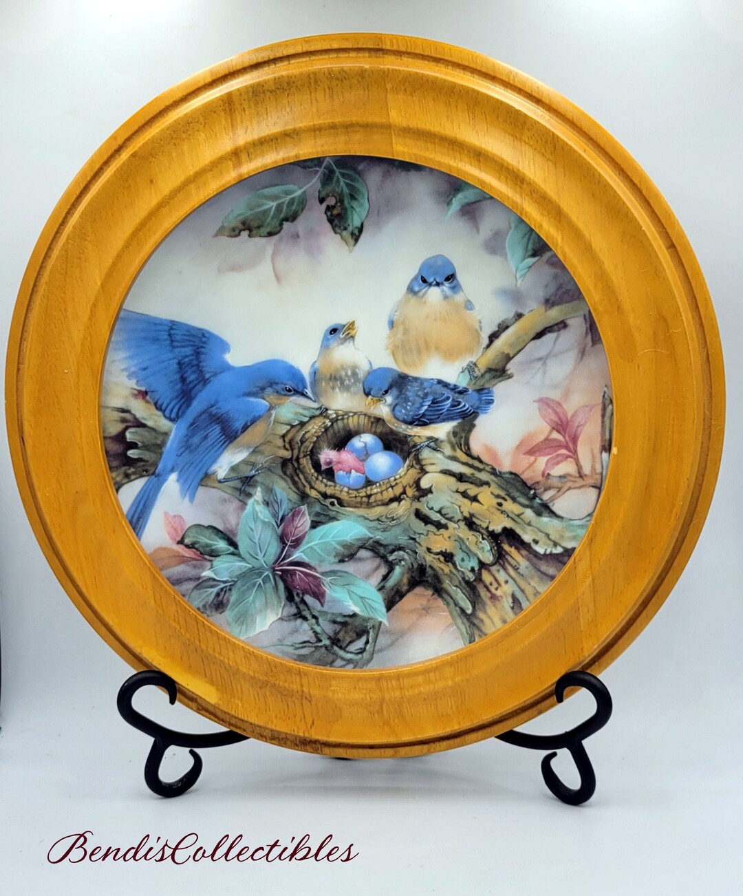 Vintage Lena Liu "song of Promise" Plate. Nature's Poetry Series ...