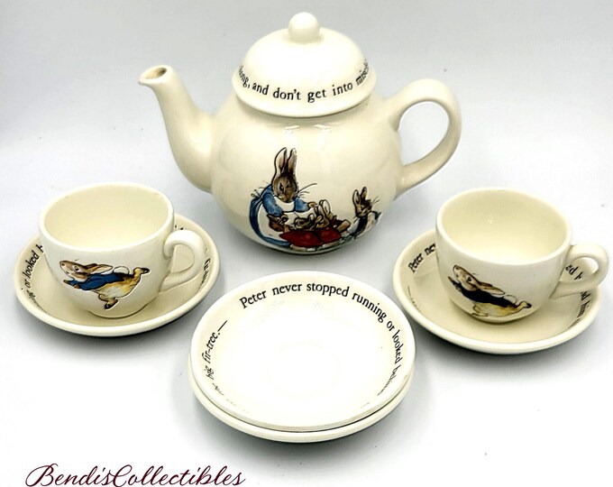 Vintage Lightweight Ceramic Hand Painted Jemima Puddle Duck Teapot ...