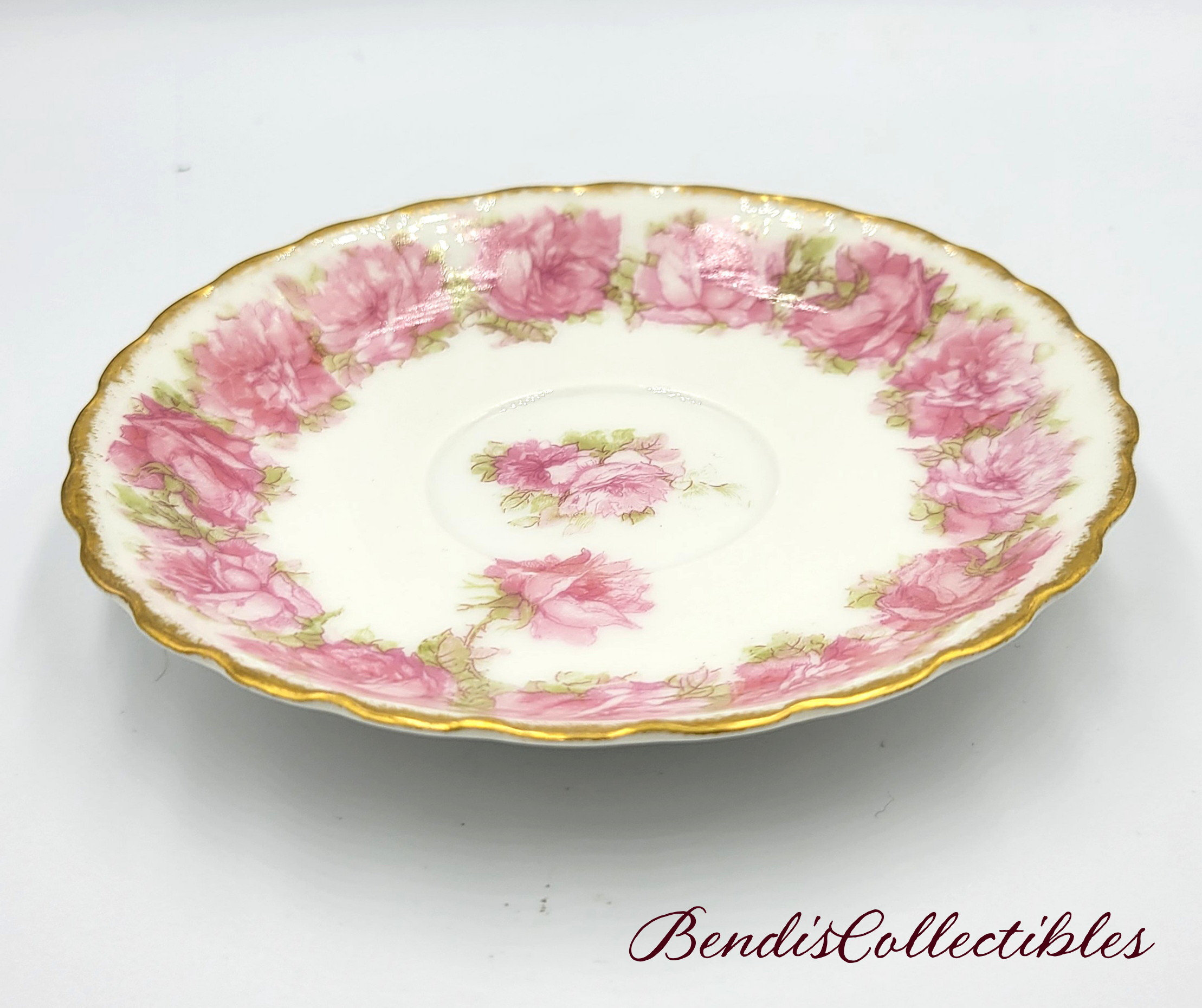 EXTREMELY RARE Antique Haviland Limoges Scheringer 55.limoges Pink Drop ...