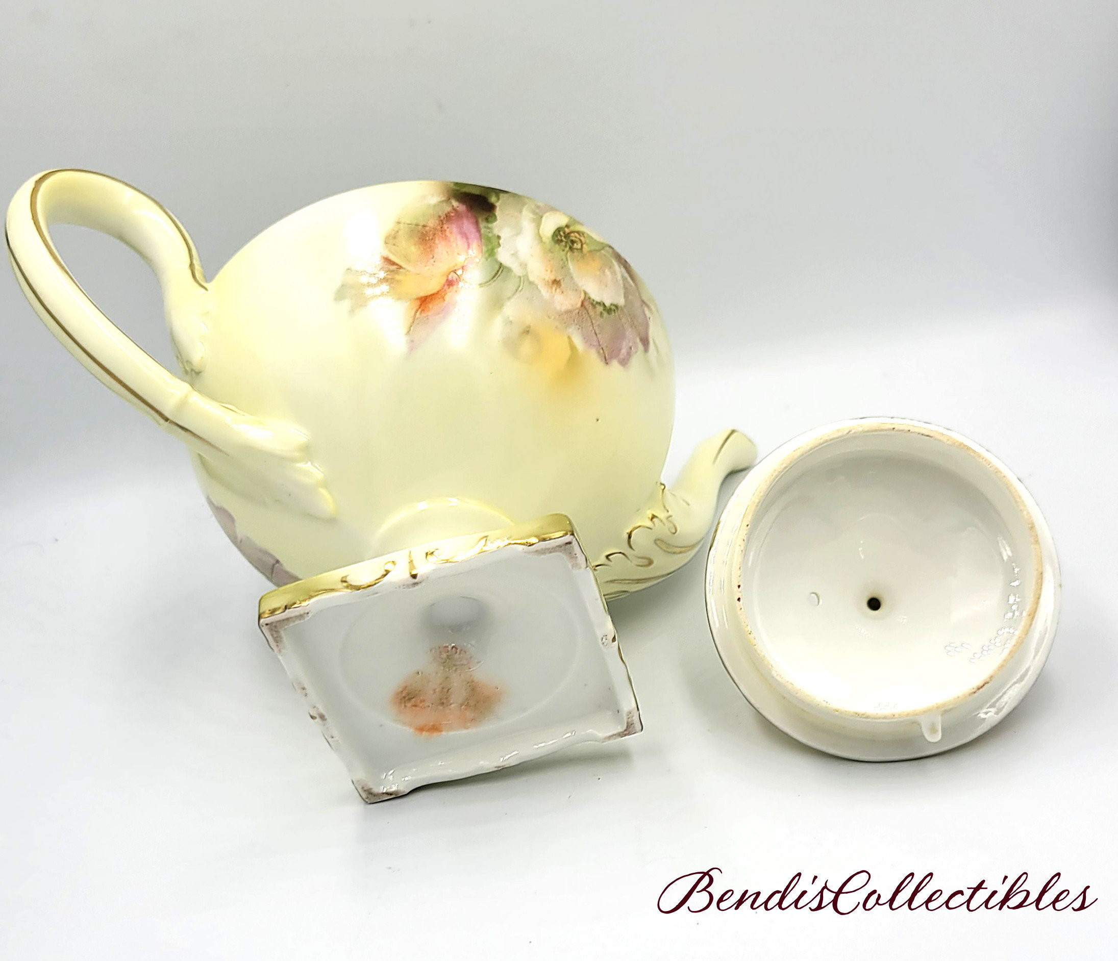 RARE Antique RS Prussia Tea Set. Creamer Sugar Teapot Set ...