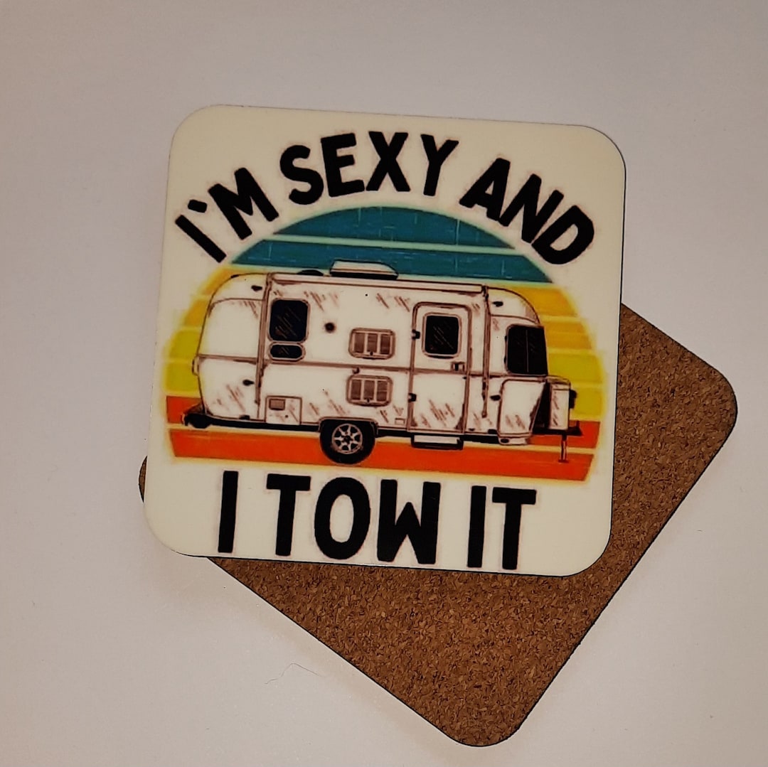 Funny Caravan Coaster/funny Coaster/printed Coaster/mens Coaster/womans ...