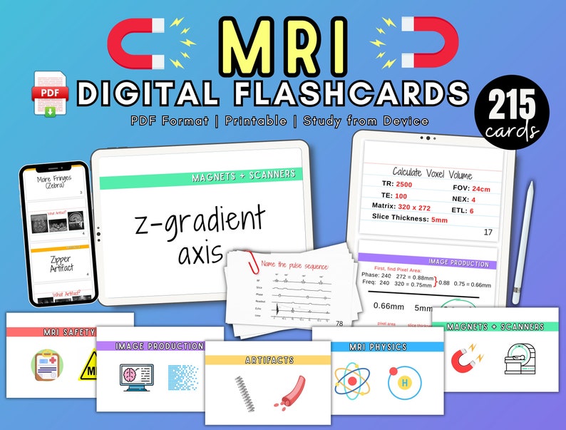 MRI Flashcards, ARRT ARMRIT Study Guide, Mri Flash Cards, Mri Tech, Mri ...