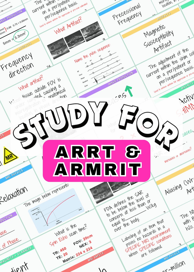 MRI Flashcards, ARRT ARMRIT Study Guide, Mri Flashcard, Mri Tech, Mri ...