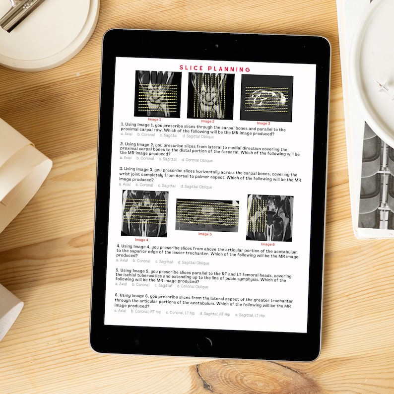 MRI Slice Planning, ARRT ARMRIT Study Guide, Mri Registry Exam, Mri ...