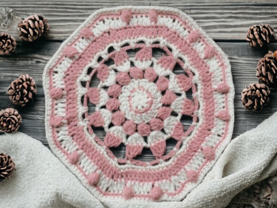 PATTERN | Crochet Octagon Motif | Granny Square Motif | Blanket Crochet ...
