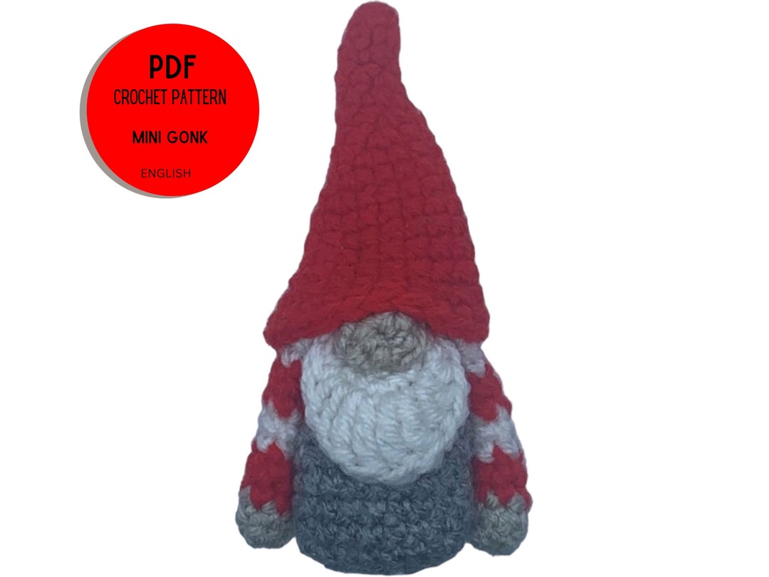 PATTERN Mini Gonk Crochet Pattern Mini Gnome Decoration - Etsy