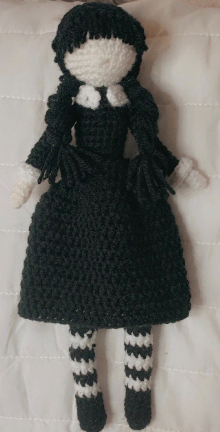 PATTERN Wednesday Addams Crochet Pattern Amigurumi Wednesday Pattern ...