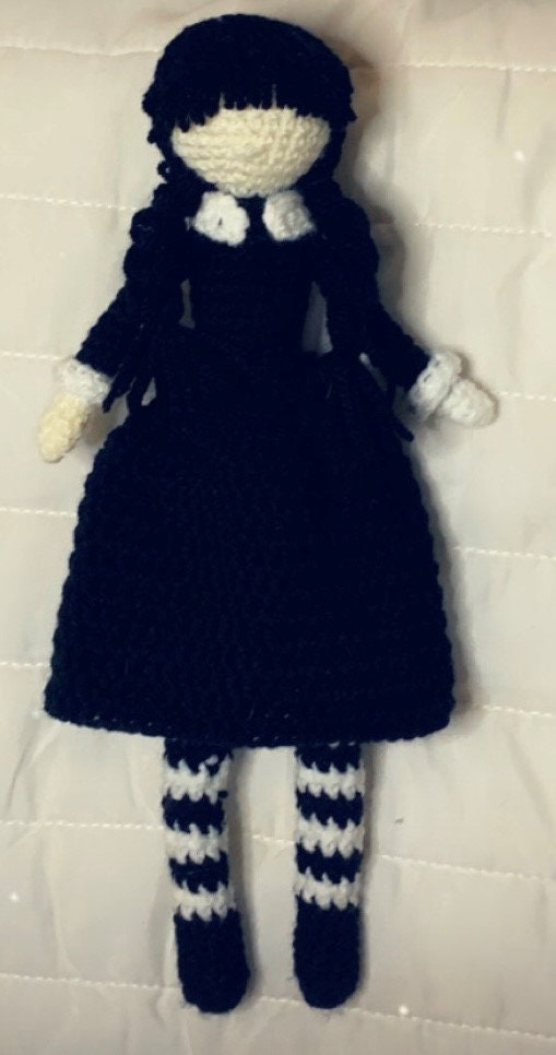 PATTERN Wednesday Addams Crochet Pattern Amigurumi Wednesday Pattern ...