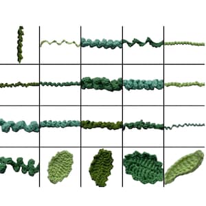 PATTERN | Vines and Leaves Crochet Pattern Bundle | for Garlands ...